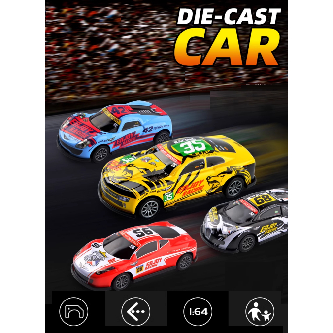 Jual Mainan Anak Mobil Balap Besi Diecast Alloy Super Racing Pull Back ...