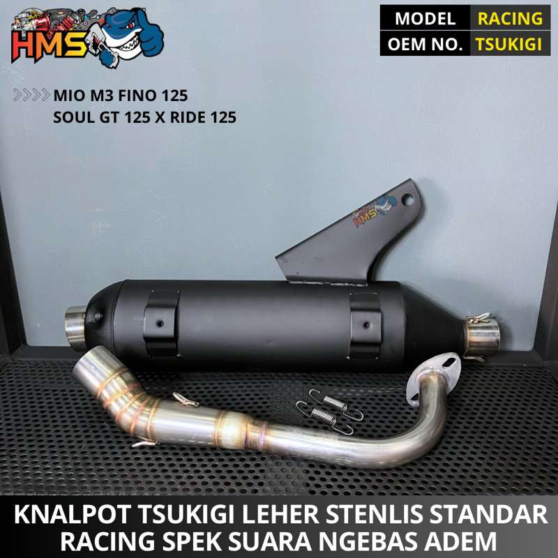 Jual KNALPOT TSUKIGI MIO M3 FINO 125 SOUL GT 125 FREEGO XRIDE 125 MIO GT 125 MIO S LEHER STENLIS ...