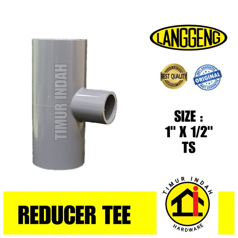 Jual Reducer Tee 1” x 1/2” / Verlop Tee 1” x 1/2” TS - LANGGENG ...