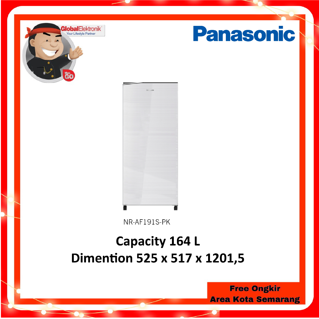 Jual PANASONIC KULKAS 1 PINTU WHITE NR-AF191S-PK | Shopee Indonesia