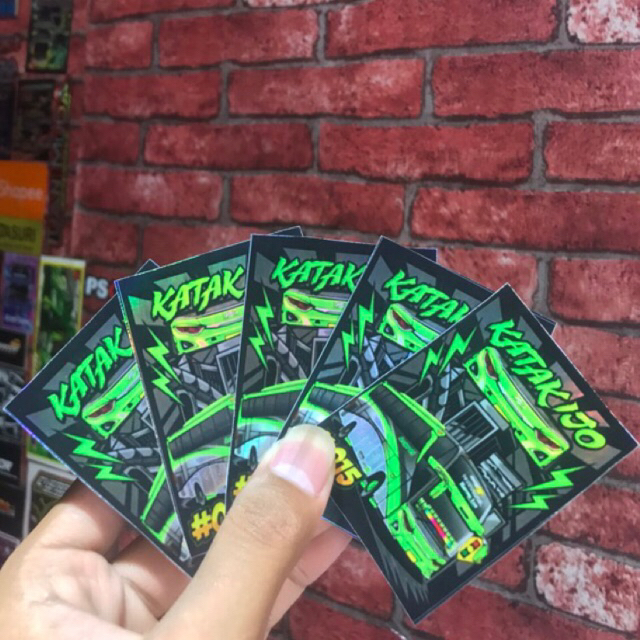 Jual Stiker Bus Msm Asyrof Katak Hijau Hologram Cutting Lasser | Shopee ...