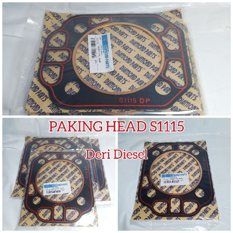 Jual paking head/paking kop S1115 paking silinder kop gasket head ...
