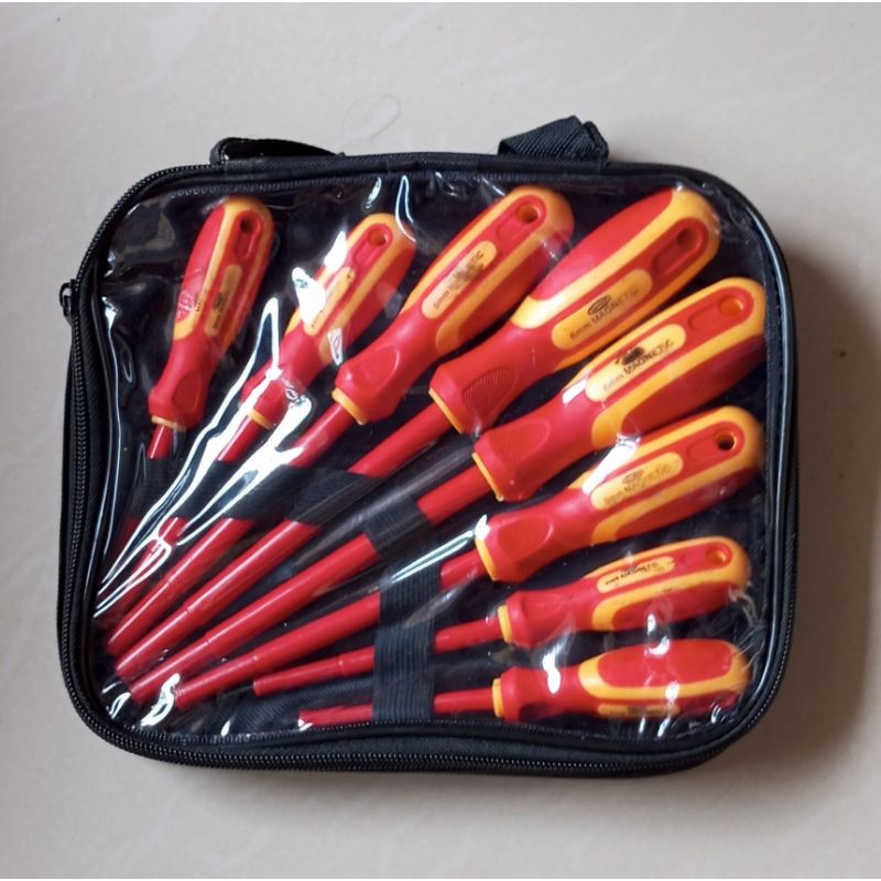 Jual OBENG LISTRIK SET 8PCS - SCREWDRIVER 1000V | Shopee Indonesia