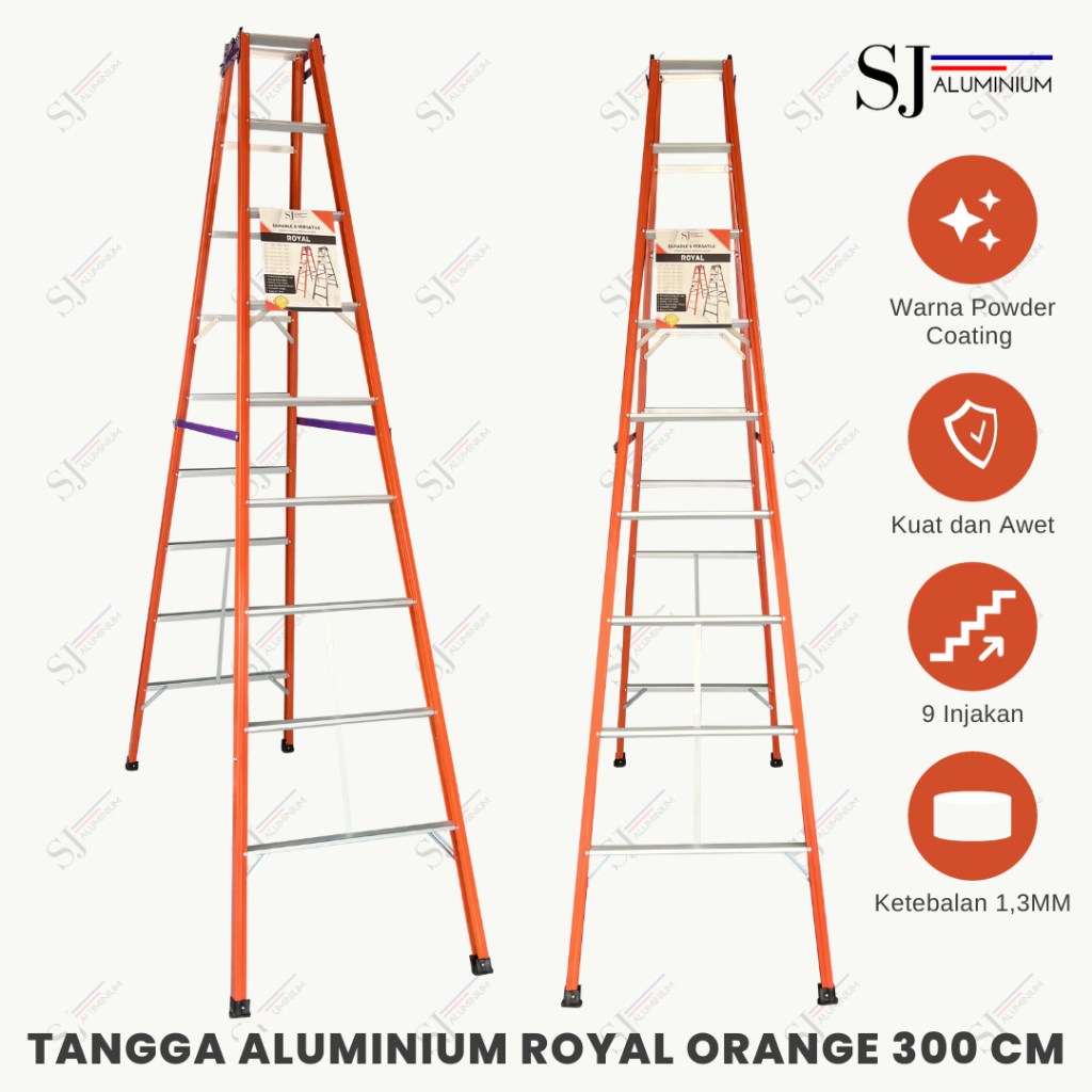 Jual ROYAL - Tangga Lipat Aluminium Ladder Multifungsi & Portable Super ...