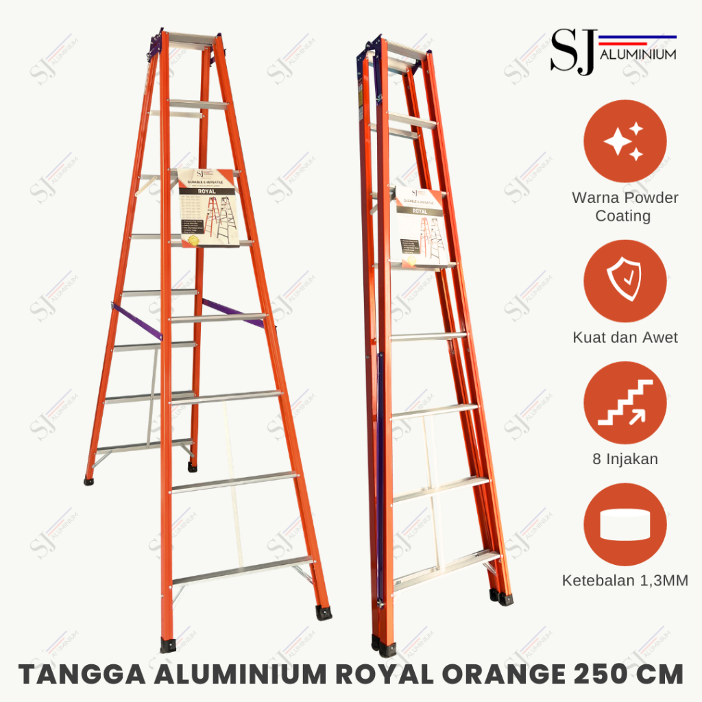 Jual ROYAL - Tangga Lipat Aluminium Ladder Multifungsi & Portable Super ...