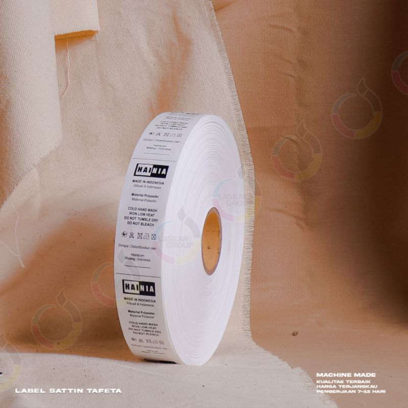 Jual label tafeta depan belakang 3,8 cm | Shopee Indonesia
