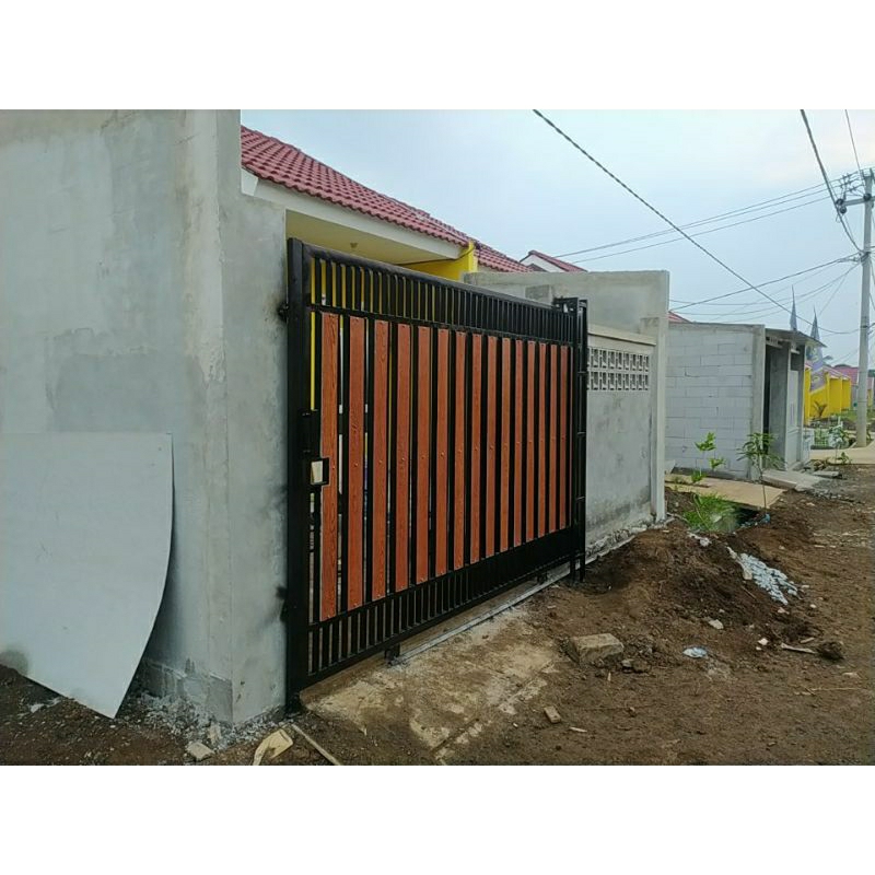 Jual pagar / gerbang / gate / pagar x listplang / pagar geser | Shopee ...