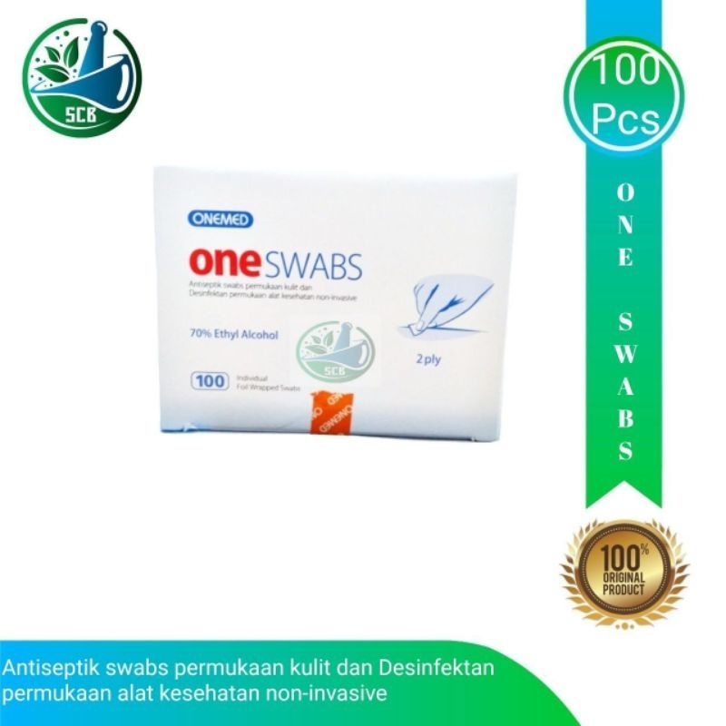 Jual ONEMED Oneswabs / One Swabs - Alcohol swabs Isi 100's | Shopee ...
