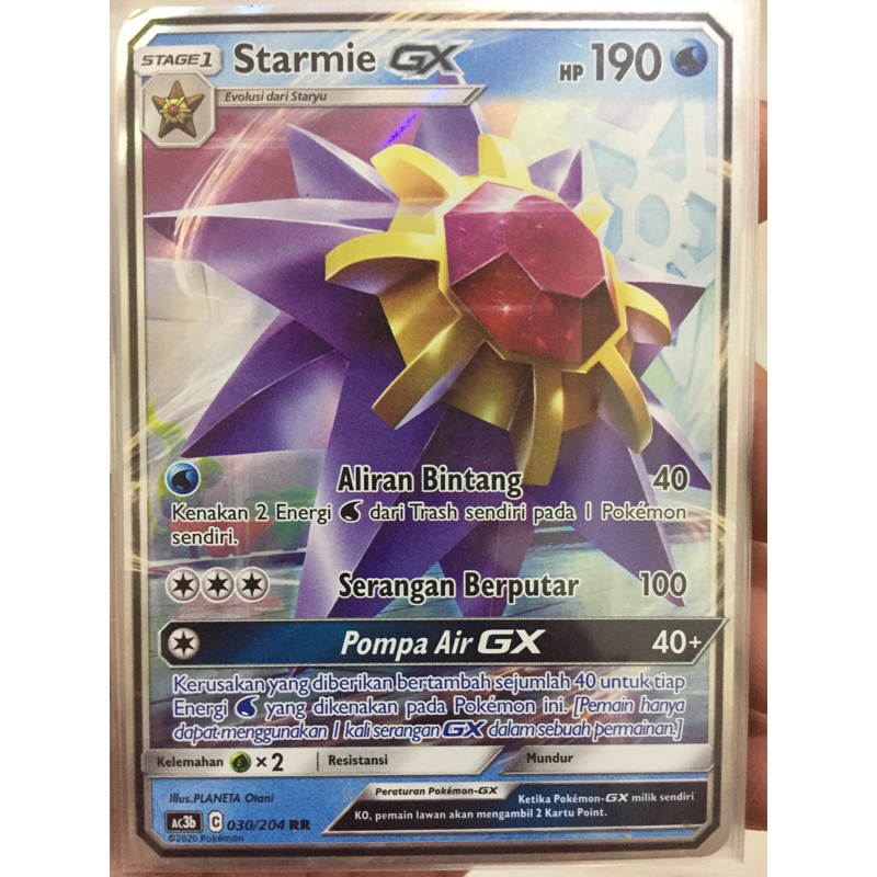 Jual KARTU POKEMON STARMIE GX RR INDONESIA HOLO | Shopee Indonesia
