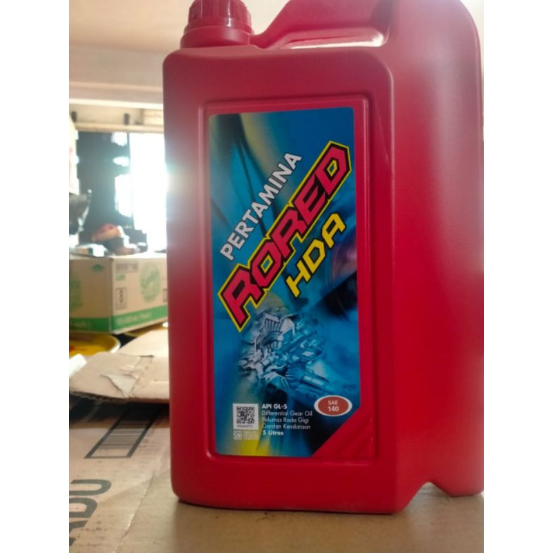 Jual oli Transmisi-Gardan Pertamina Rored HDA SAE 140 API (5 Liter ...
