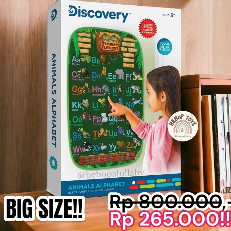 Jual MAINAN DISCOVERY ANIMAL ALPHABET ORIGINAL PAPAN ELECTRIC BELAJAR ...
