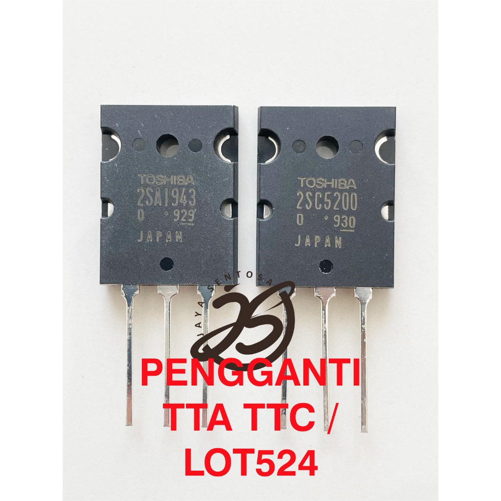 Jual A1943 C5200 LOT 929 930 SUPER PENGGANTI ups LOT 524 TTA1943 TTC5200 GRADE A 2SA1943 2SC5200 ...