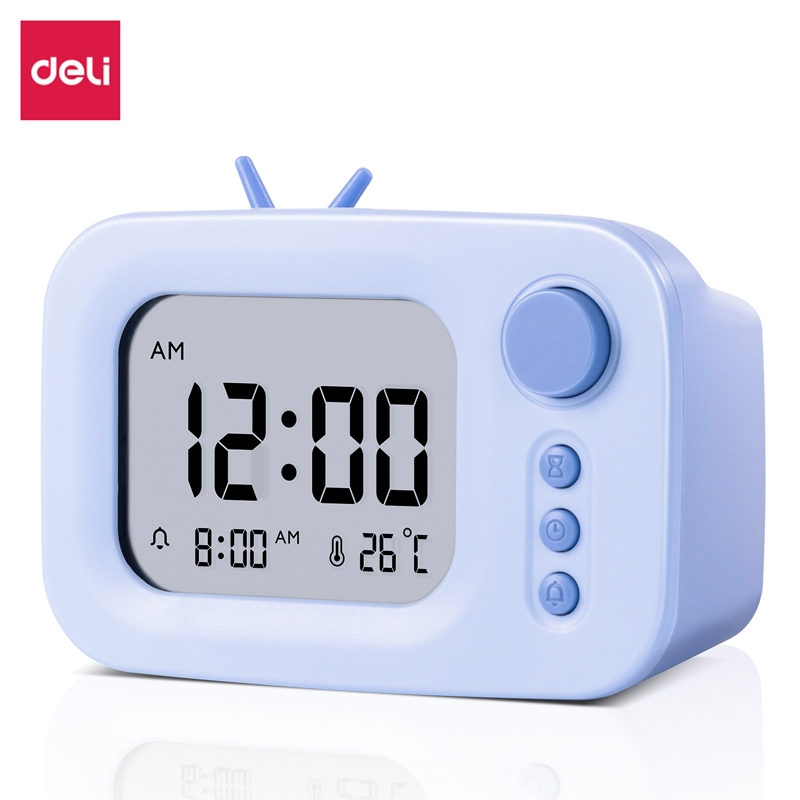Jual Deli Jam Weker Digital / Smart Alarm Clock Dengan Suhu dan Timer ...