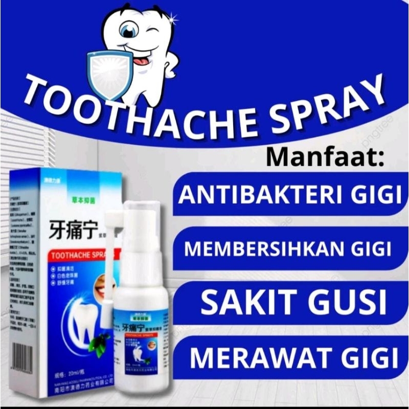 Jual TOOTHACHE SPRAY SAKIT GIGI .GIGI BERLUBANG DAN GUSI BENGKAK ...