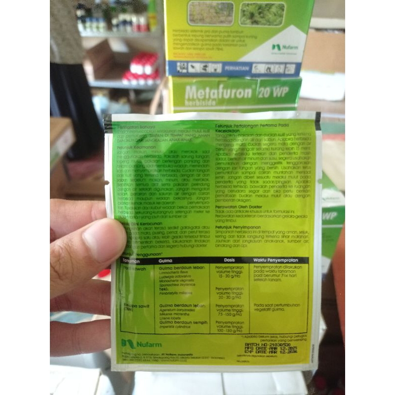 Jual HERBISIDA METAFURON 20 WP 5 GR | Shopee Indonesia