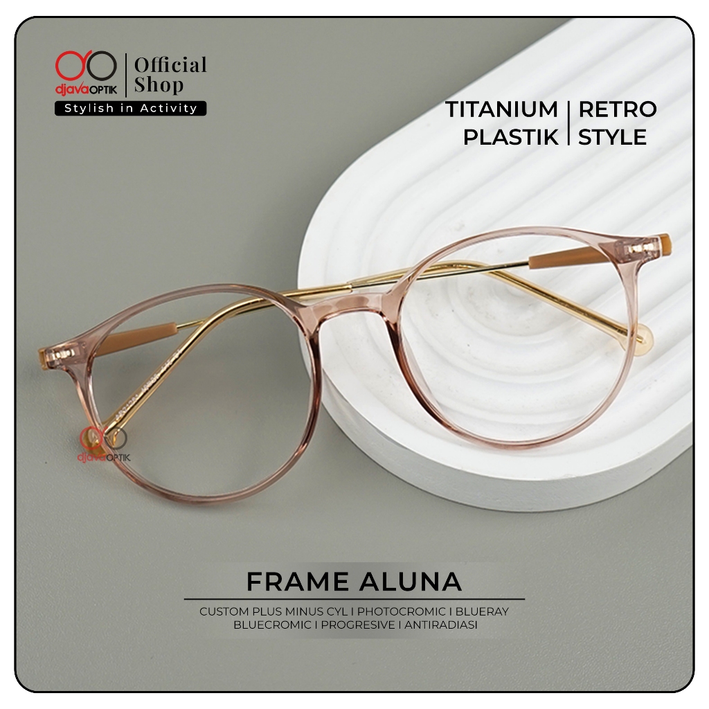 Jual DJAVA OPTIK - Frame Aluna - Kacamata Korea Lentur Khusus Minus -4,25 s/d -6,00 | Shopee ...