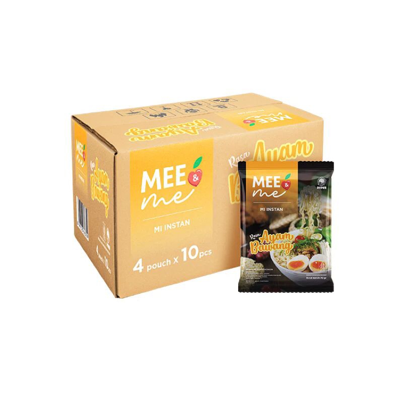 Jual Mee & Me HNI || Mi Instan Ayam Bawang || Mi Goreng Ayam Jamur || Mie Instan Sehat | Shopee ...