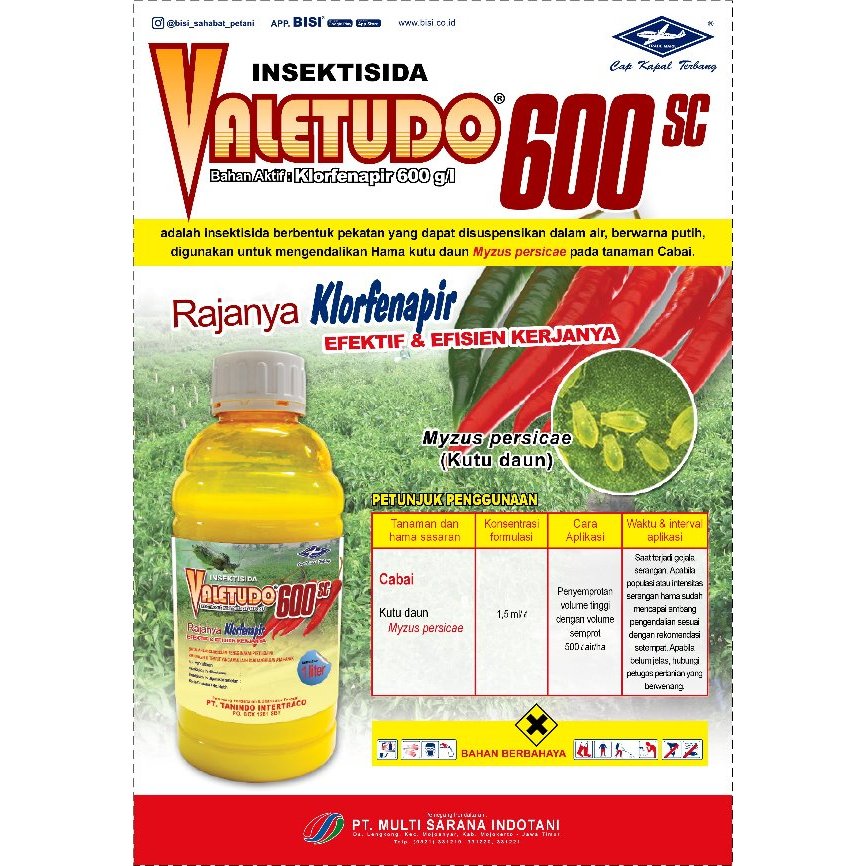 Jual INSEKTISIDA VALETUDO 600 SC - 100 ML | Shopee Indonesia