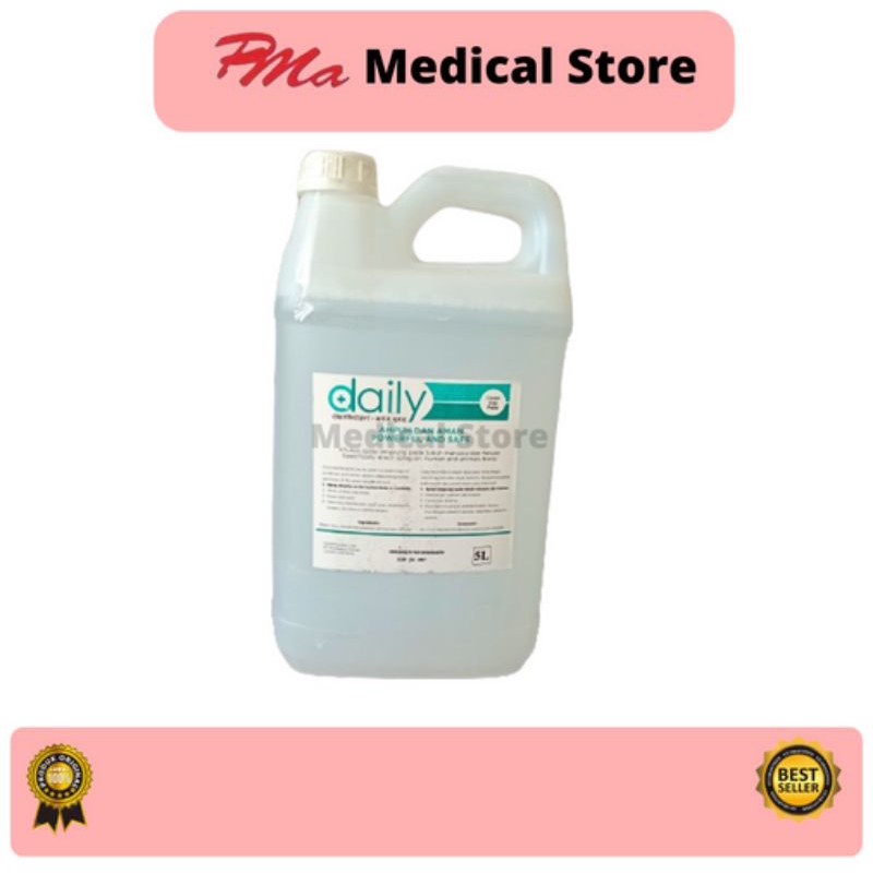 Jual Desinfektan Antiseptic spray 5 L Daily | Shopee Indonesia
