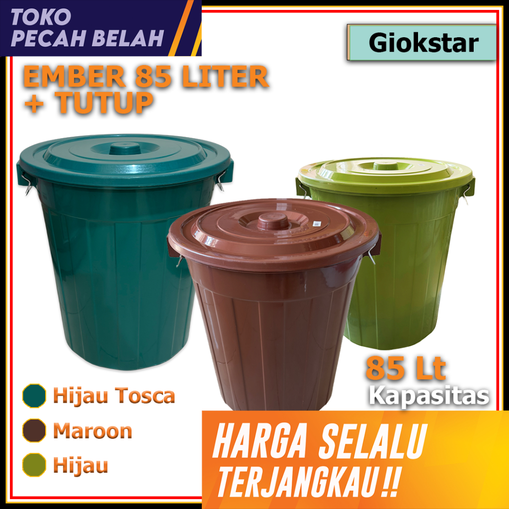 Jual Ember Besar Tutup / TONG AIR / EMBER PLASTIK 85 LITER BESAR ...
