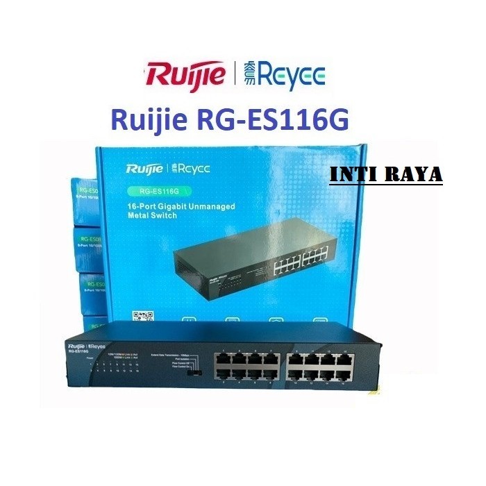 Jual RUIJIE RG-ES116G ES116G 16 Port Gigabit Unmanaged Metal Switch ...