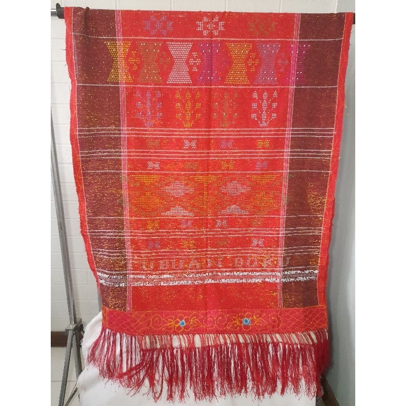 Jual ULOS SADUM BATAK TENUN MERAH TUBUAN ANAK TUBUAN BORU MANIK-MANIK ...