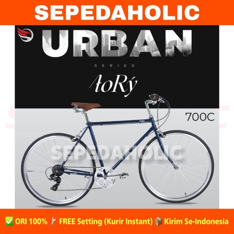 Jual Sepeda Commuter Hybrid ELEMENT TORY 700C Urban 7 Speed Roadbike ...