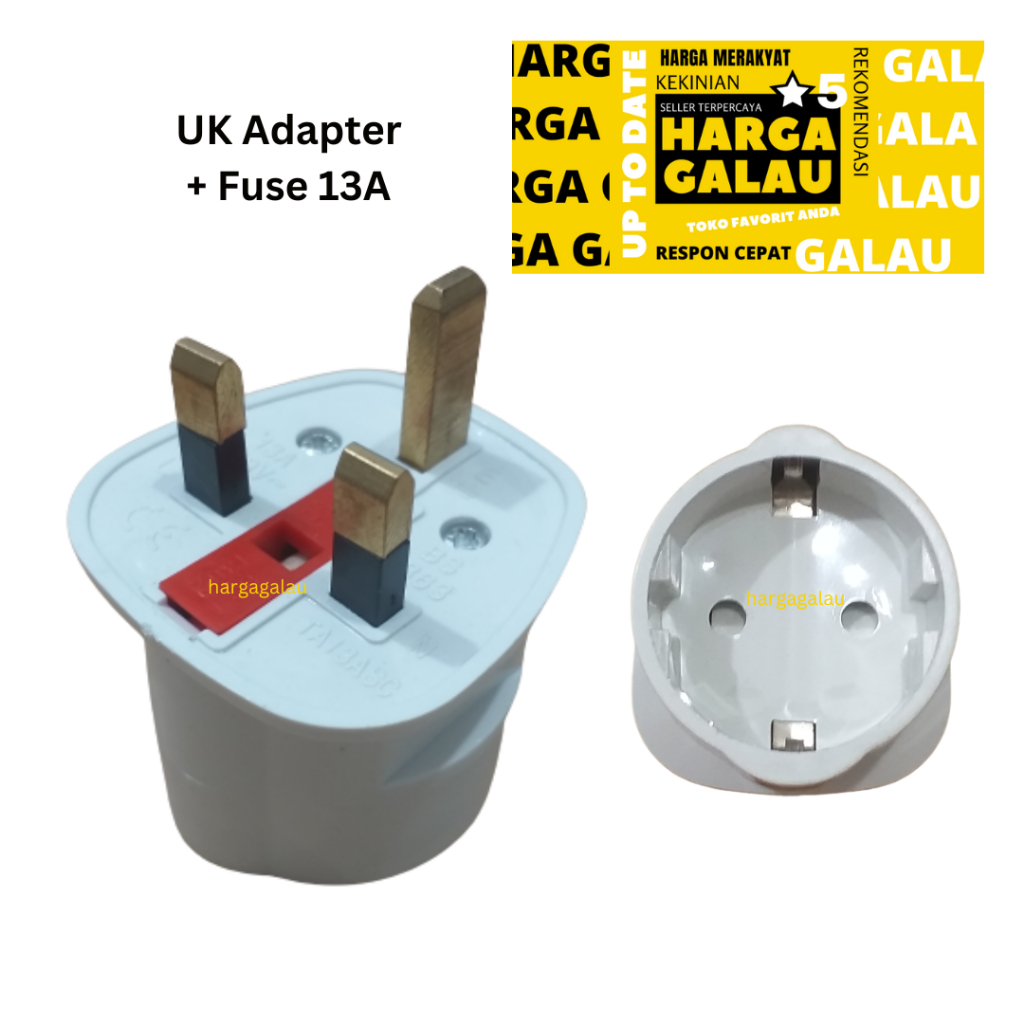 Jual Colokan kaki 2 ke 3 converter EU to UK Singapura Malaysia UEA ...