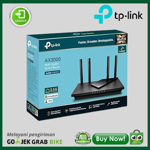 Jual TP-LINK Archer AX53 AX3000 Dual Band Gigabit Wireless WiFi 6 Router | Shopee Indonesia