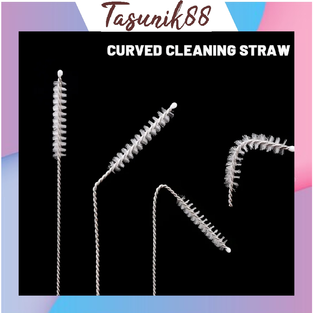 Jual ⭐TasUnik88⭐ Sikat Sedotan Stainless Steel Brush Straw Stain Less Bengkok Lurus BA R1031 ...