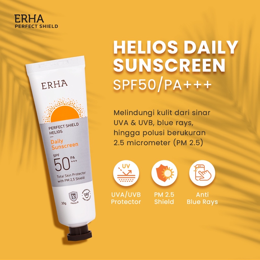Jual Erha Perfect Shield Helios Daily Sunscreen SPF 50 PA+++ | Shopee Indonesia