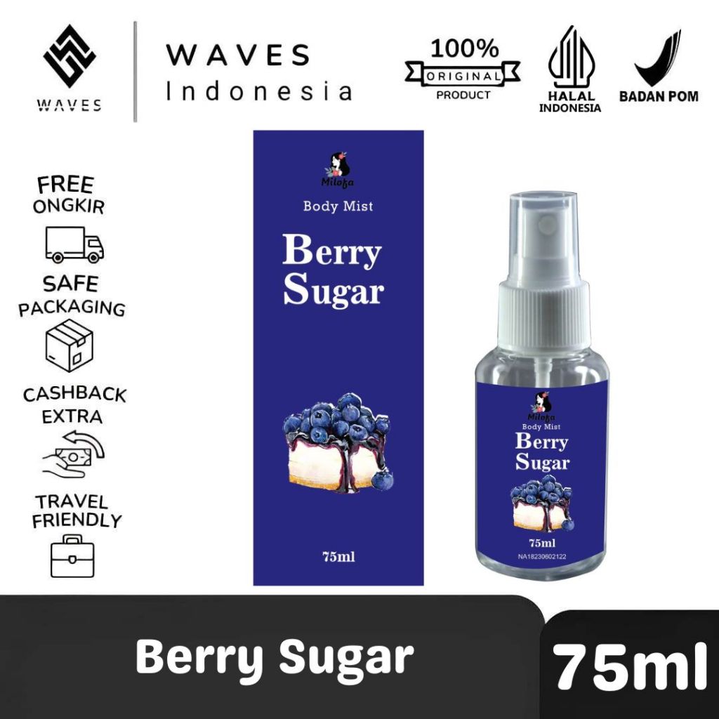 Jual Waves - BPOM PARFUM BODY MIST MILOFA 75ML PREMIUM / PARFUM BODY ...