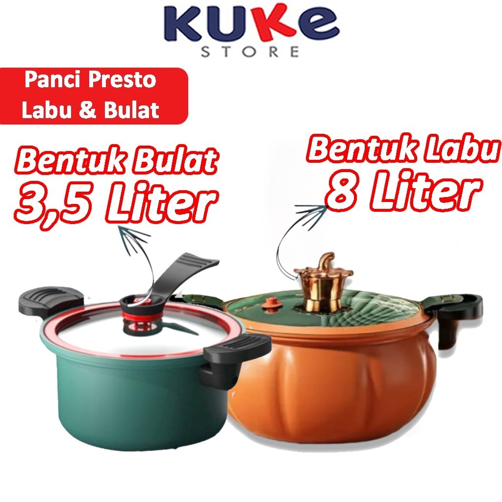 Jual KUKE Panci Presto 3.5Liter Teflon Micro Pressure Cooker Micro | Shopee Indonesia