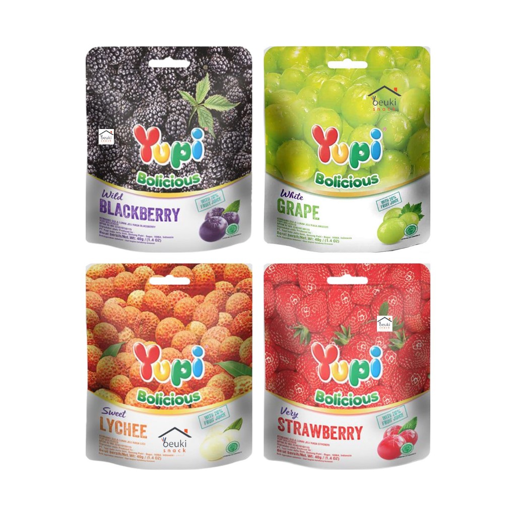 Jual Yupi Bolicious Permen Jeli Lunak dengan Sari Buah Asli Berbagai Varian | Shopee Indonesia