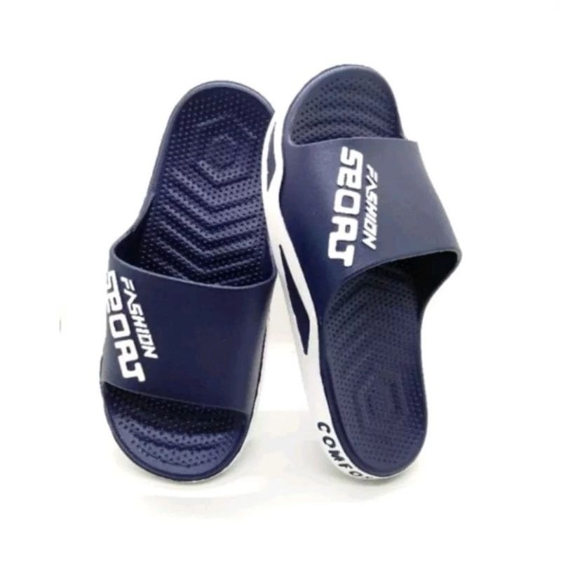 Jual Sandal Slip-On Pria Terbaru Sendal Selop Cowok Nyaman Kekinian ...