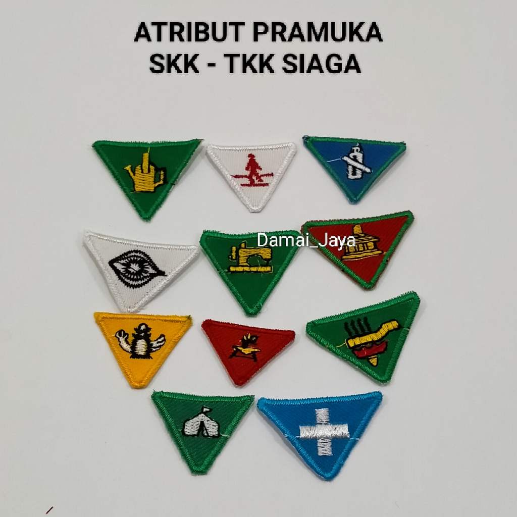 Jual Atribut Pramuka Tanda kecakapan Khusus TKK - SKK SIAGA | Shopee ...