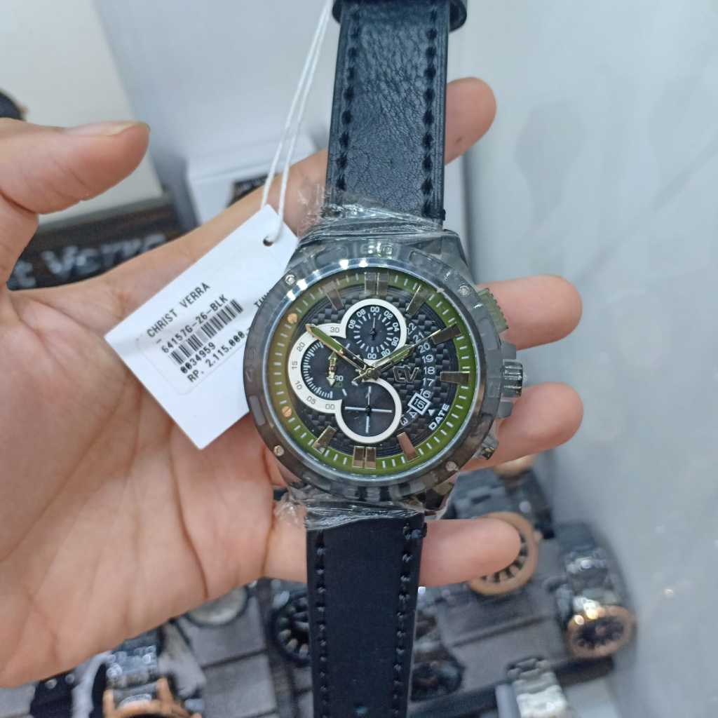 Jual Jam Tangan Original Pria Christ Verra CV-64157G | Shopee Indonesia