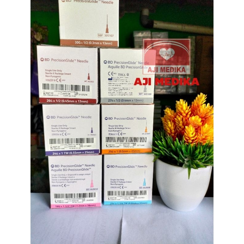Jual Jarum Needle BD 18g 23g 24g 25g 26g 27g 30g | Shopee Indonesia