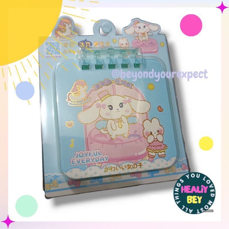 Jual Mini Note Book Sanrio Series - Blue Cinamoroll (Spiral Plastik ...