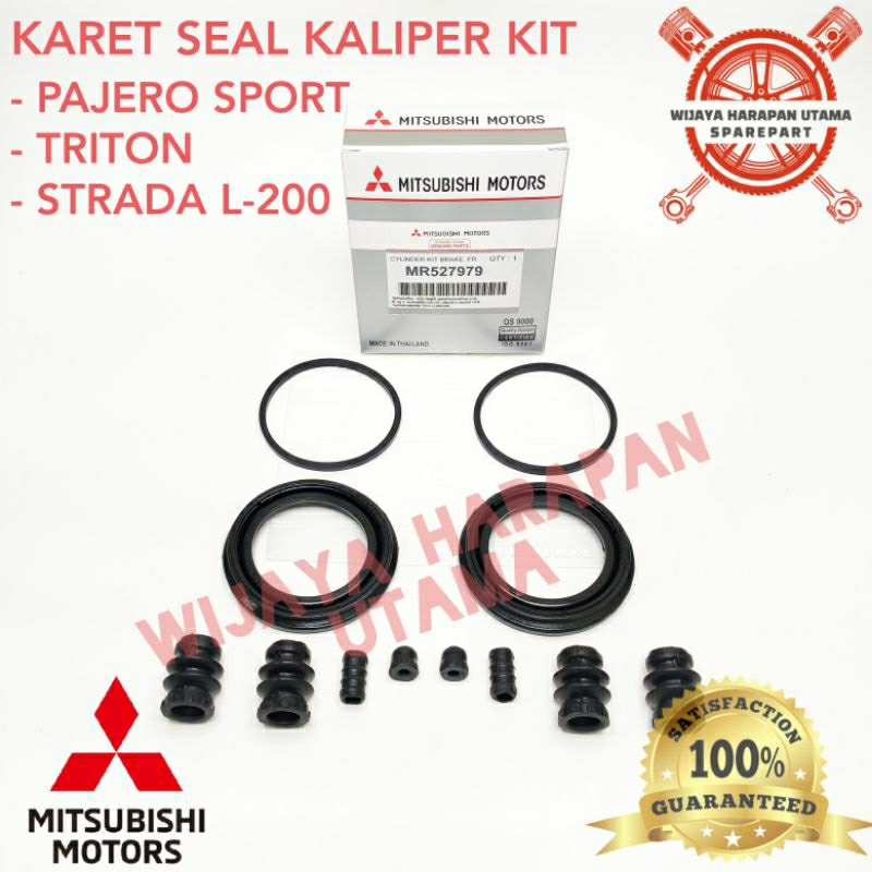 Jual Caliper Kaliper Kit Karet Seal Rem Cakram Depan Pajero Sport Triton Strada L200 Garansi ...