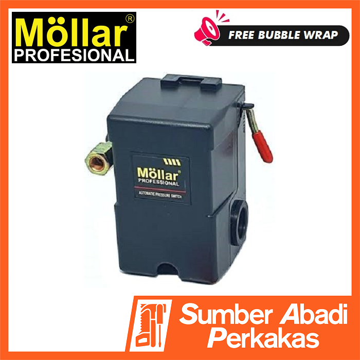 Jual MOLLAR Otomatis Kompresor Angin 1 Way Lubang Automatic Pressure ...