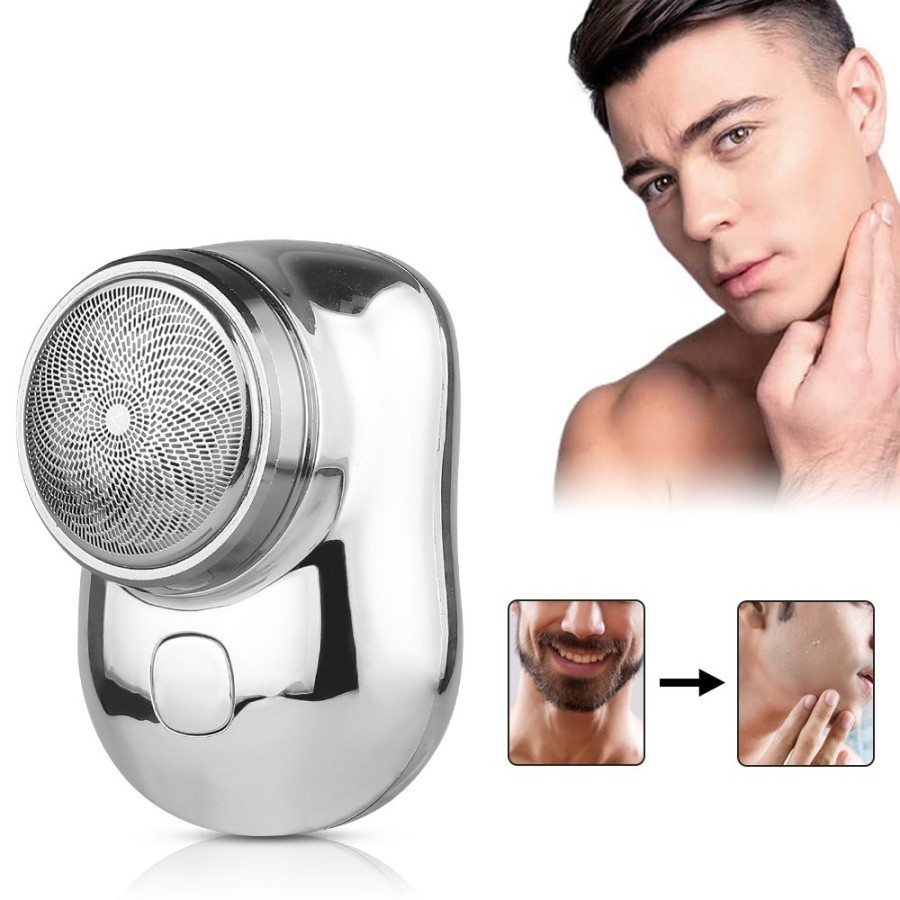 Jual Alat Pencukur Kumis Jenggot Elektrik Portable Mini Shaver Alat ...