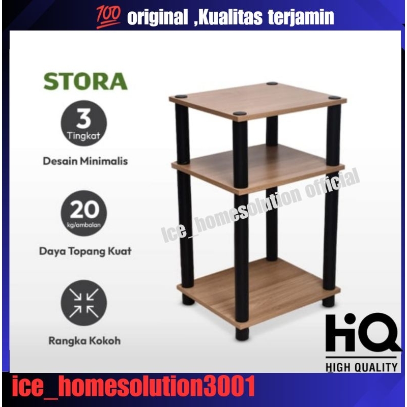 Jual Stora Rak Penyimpanan 3 Tingkat Kayu - Cokelat/rak kayu/rak kayu 3 ...