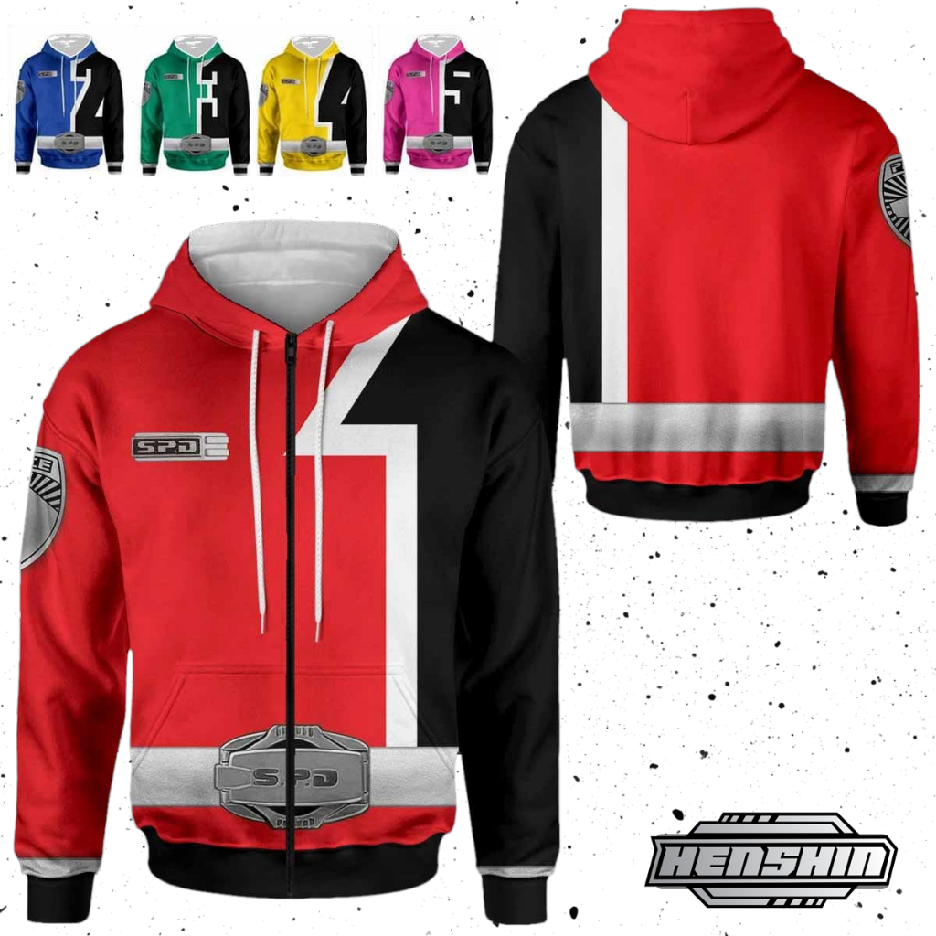 Jual Jaket Hoodie Dekaranger Power Rangers SPD | Shopee Indonesia
