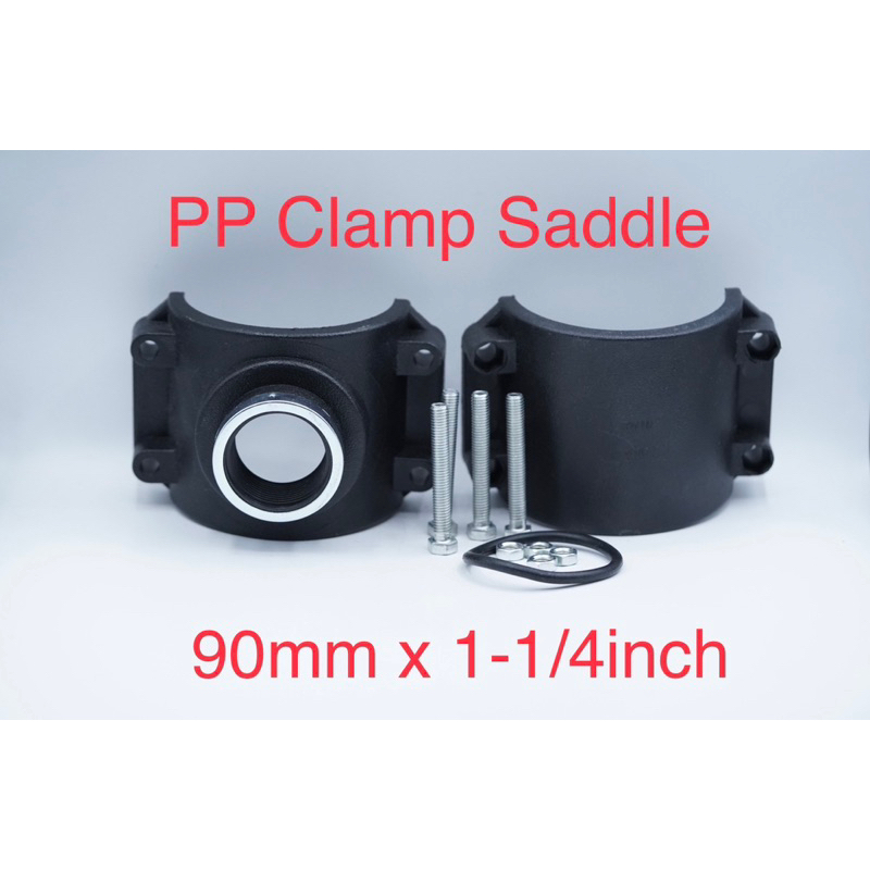 Jual Clamp Saddle PP Klem Sadle 90 mm x 1 1/4 inch 90mm x 1-1/4” Fitting Tapping Compression ...