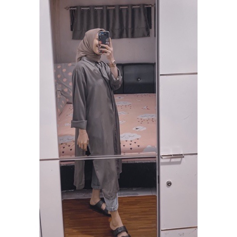 Jual Marsya Tunik Rayon Polos Rayon Twill Kemeja Tunik Polos LD 115 by ...