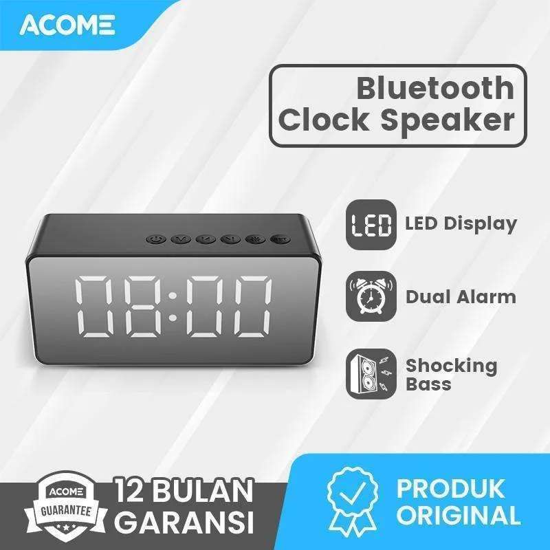Jual Acome A17 Jam Speaker Bluetooth Alarm Shock Bass | Shopee Indonesia