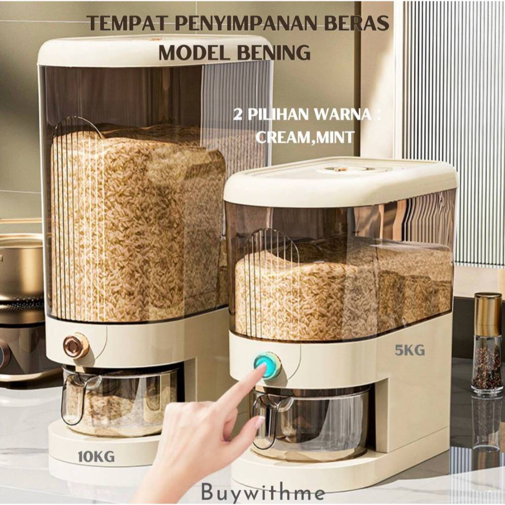 Jual Rice Dispenser / Dispenser Beras / Rice Dispenser Bening / Tempat ...