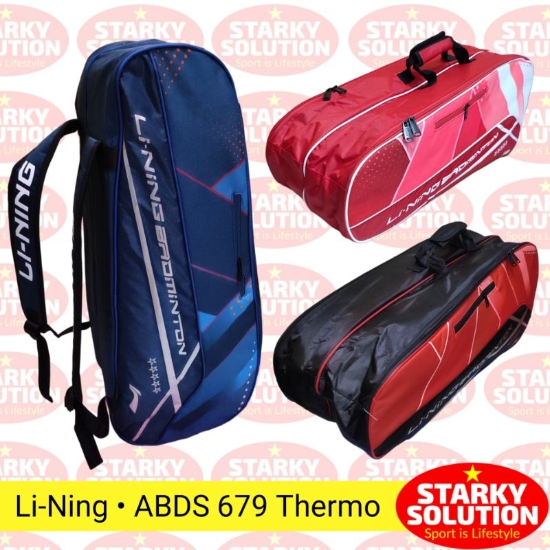 Jual Tas Raket LINING ABDS 679 Bulutangkis Badminton Bag 2R 6in1 ...