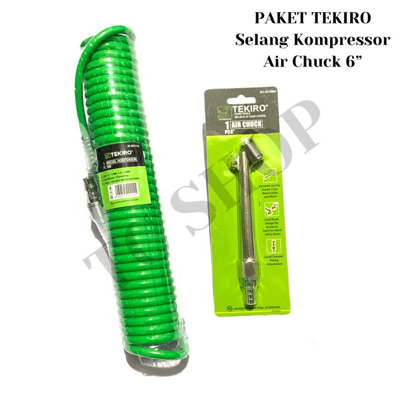 Jual PAKET TEKIRO Selang Kompresor dan Alat Isi Angin Ban | Shopee Indonesia